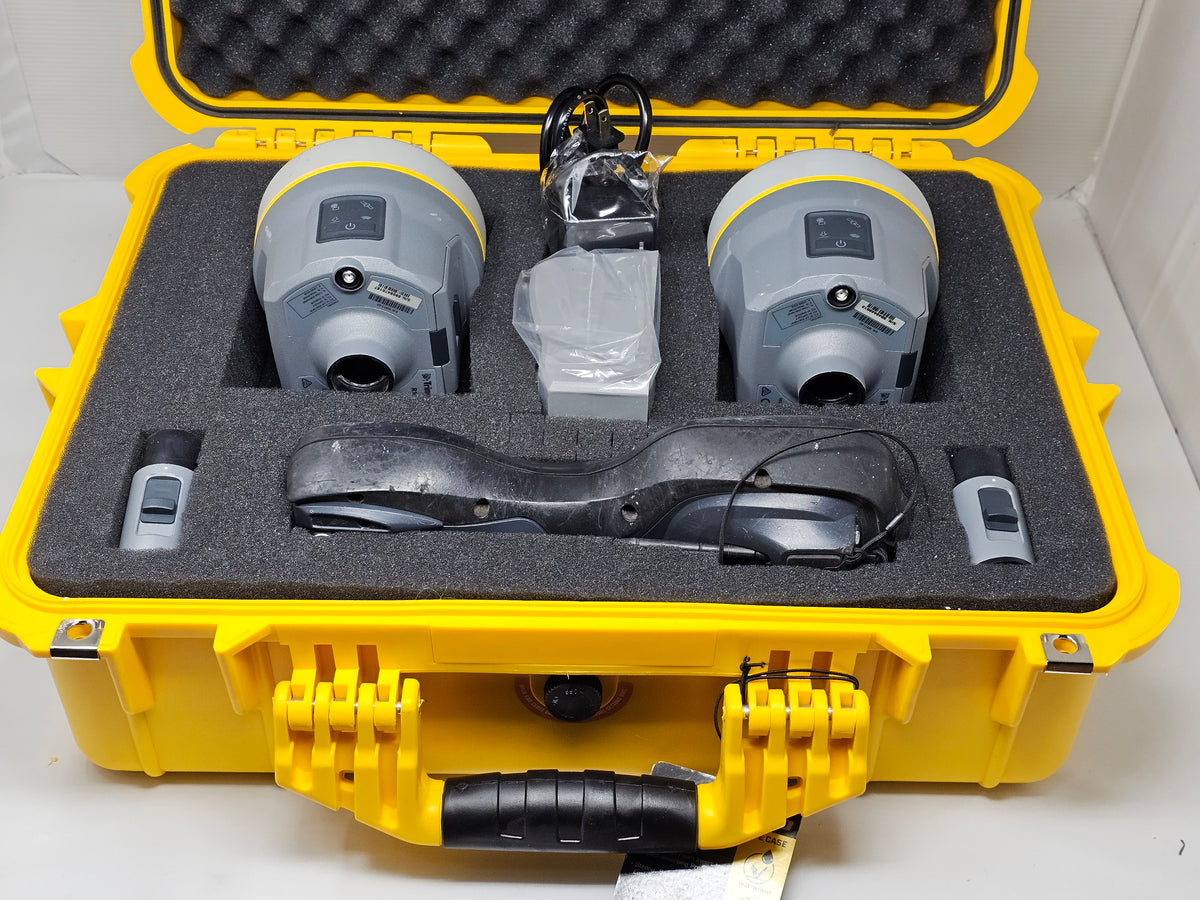 Dual Trimble R10 UHF GNSS RTK KIT with TSC3 Trimble Access 90909-61 ...