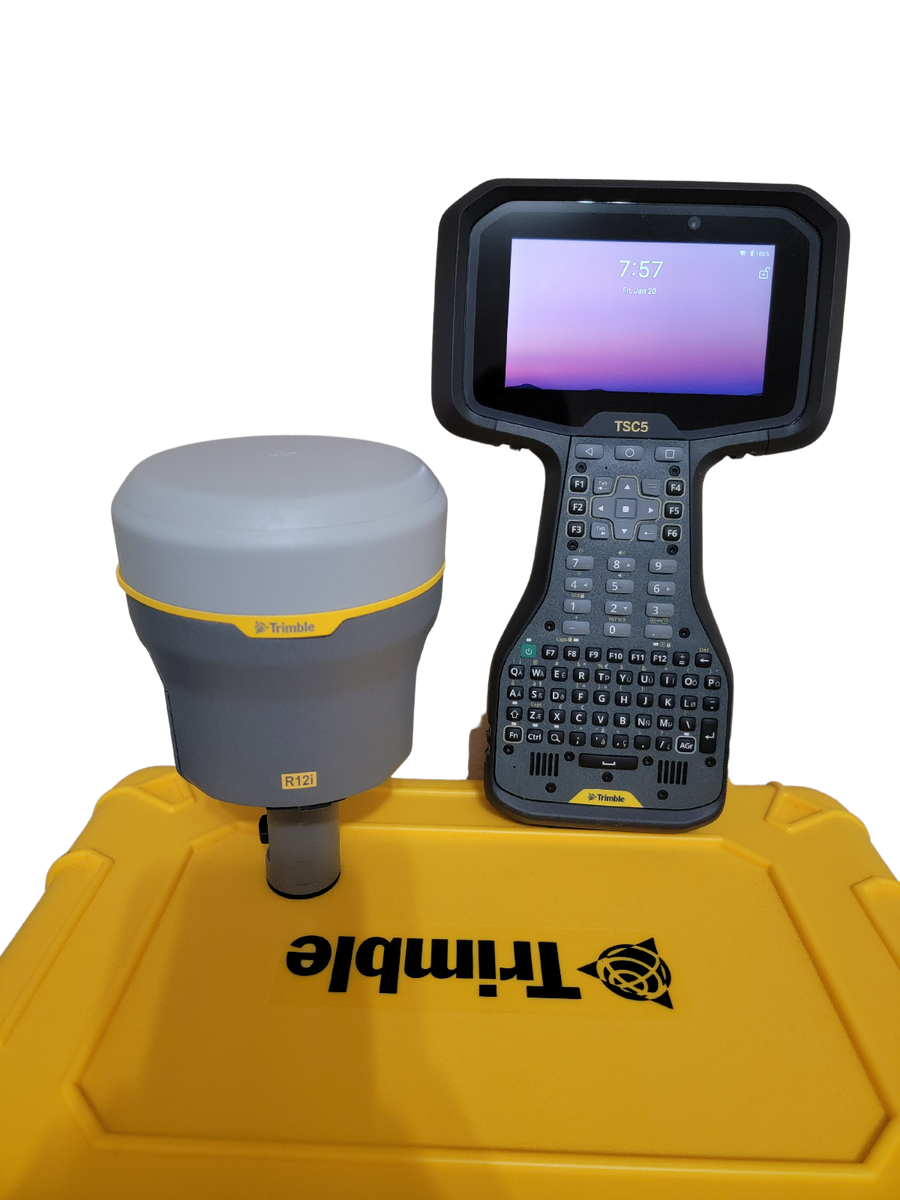 Trimble R12i UHF GNSS receiver and new TSC5 Collector w/ Trimble Acces ...