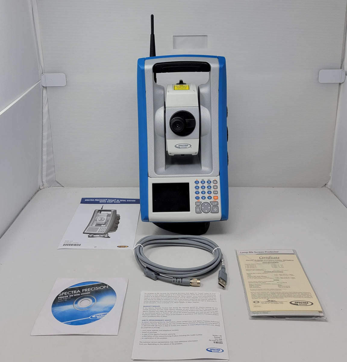 New Trimble Spectra Precision Focus 35 5" Robotic Total Station with P ...